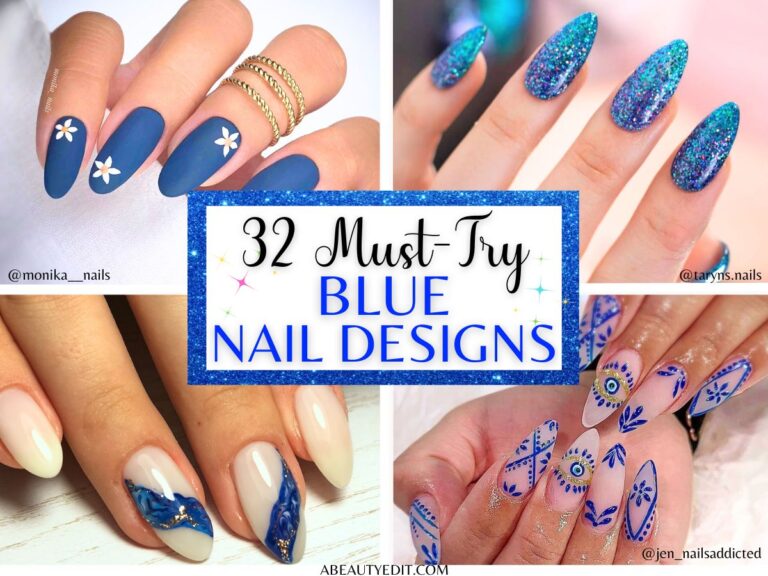 32 Stunning Blue Nail Designs To Inspire Your Next Manicure - A Beauty Edit